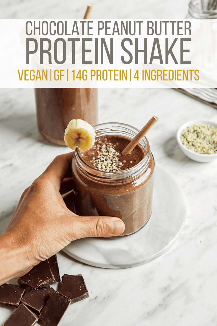 Vegan Chocolate Protein Shake (4 Ingredients!) | My Darling Vegan