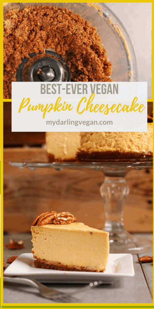 Easy Vegan Pumpkin Cheesecake - My Darling Vegan Easy Vegan Pumpkin Cheesecake - My Darling Vegan