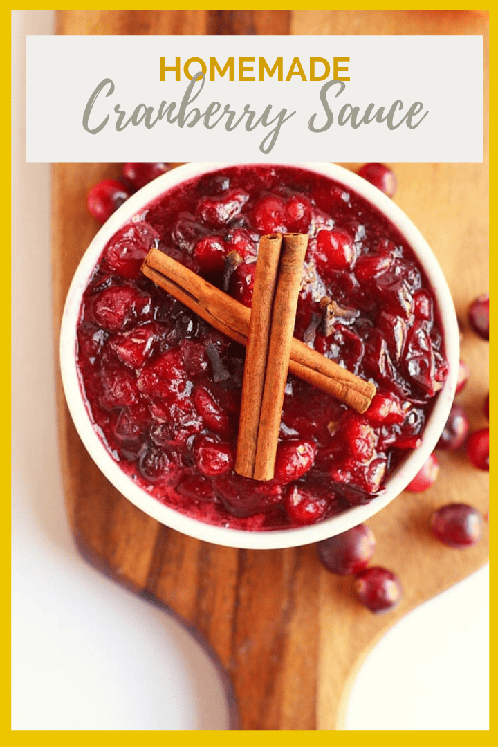 Cinnamon Orange Cranberry Sauce - My Darling Vegan