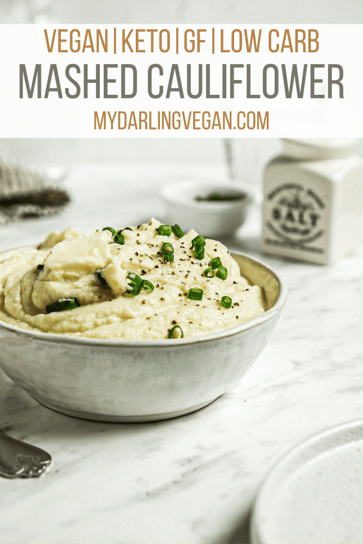 Keto Cauliflower Mashed Potatoes | My Darling Vegan