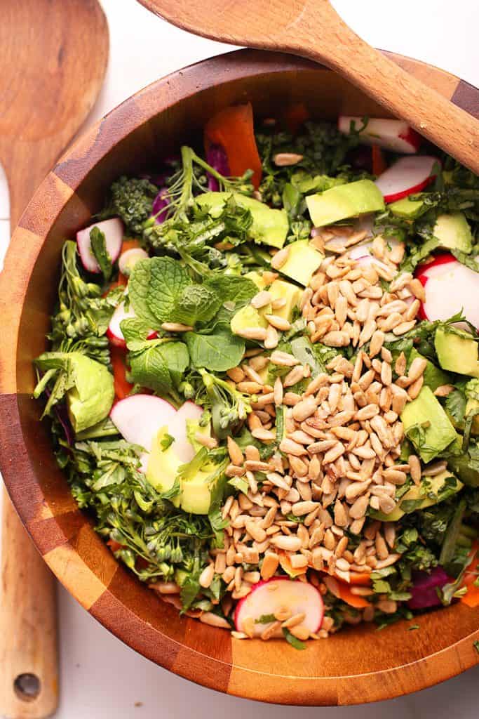 ULTIMATE Detox Salad w/ Lemon Ginger Dressing - My Darling Vegan