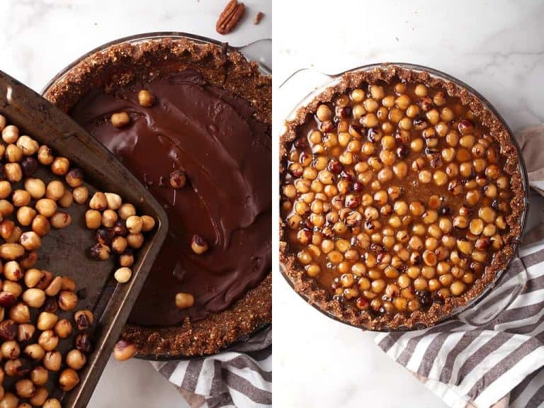 Vegan Chocolate Hazelnut Pie - My Darling Vegan
