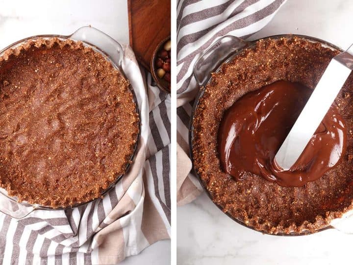 Vegan Chocolate Hazelnut Pie - My Darling Vegan