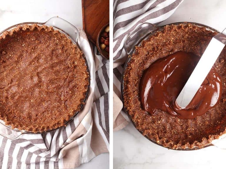 Vegan Chocolate Hazelnut Pie - My Darling Vegan
