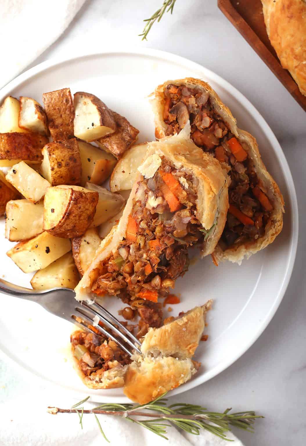 Vegan Wellington w/ Lentils - My Darling Vegan