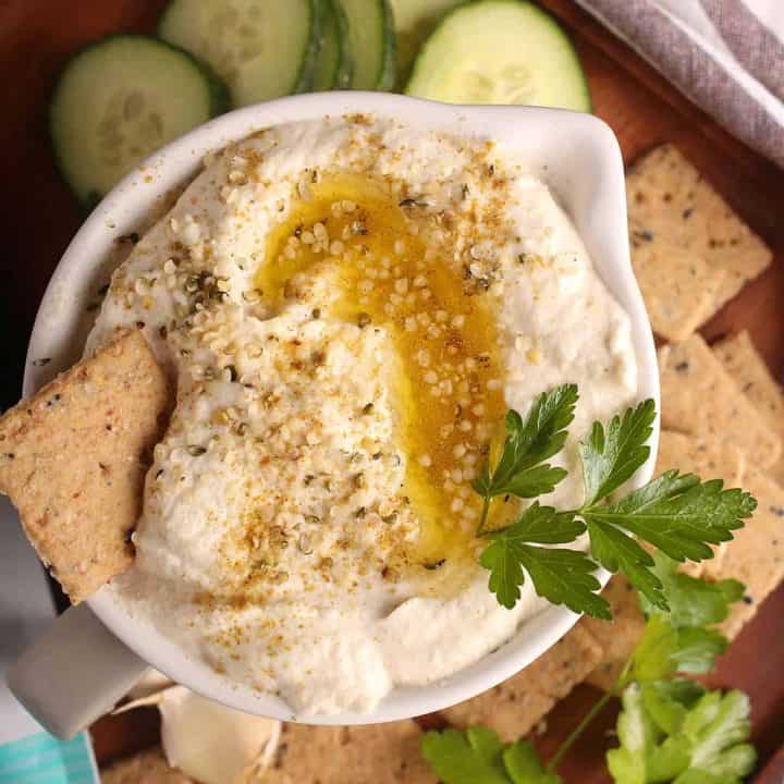 Hemp Cauliflower Hummus (Keto!) - My Darling Vegan